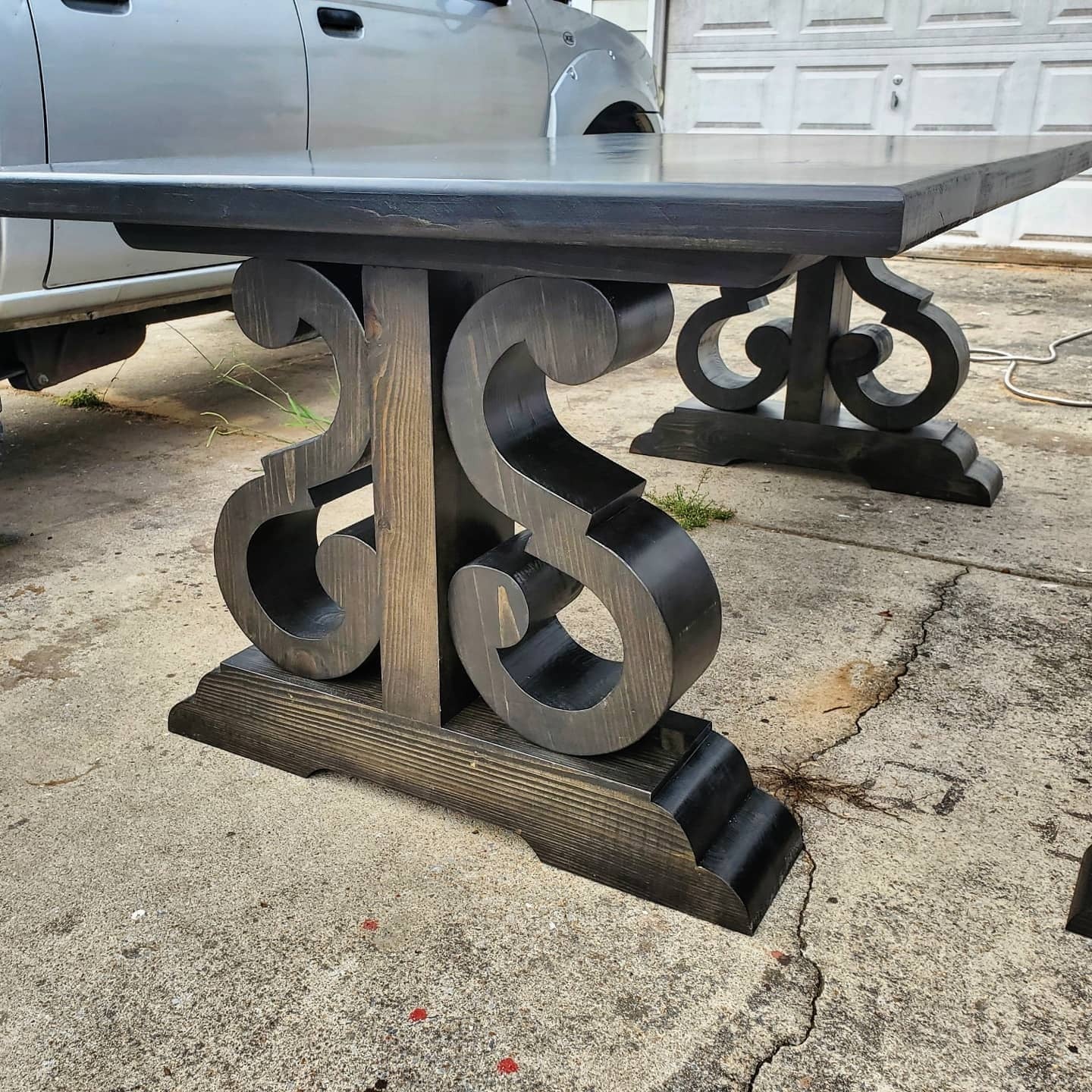 Scroll Design Table Pedestals/Base for a Dining Table | Ray Brothers ...