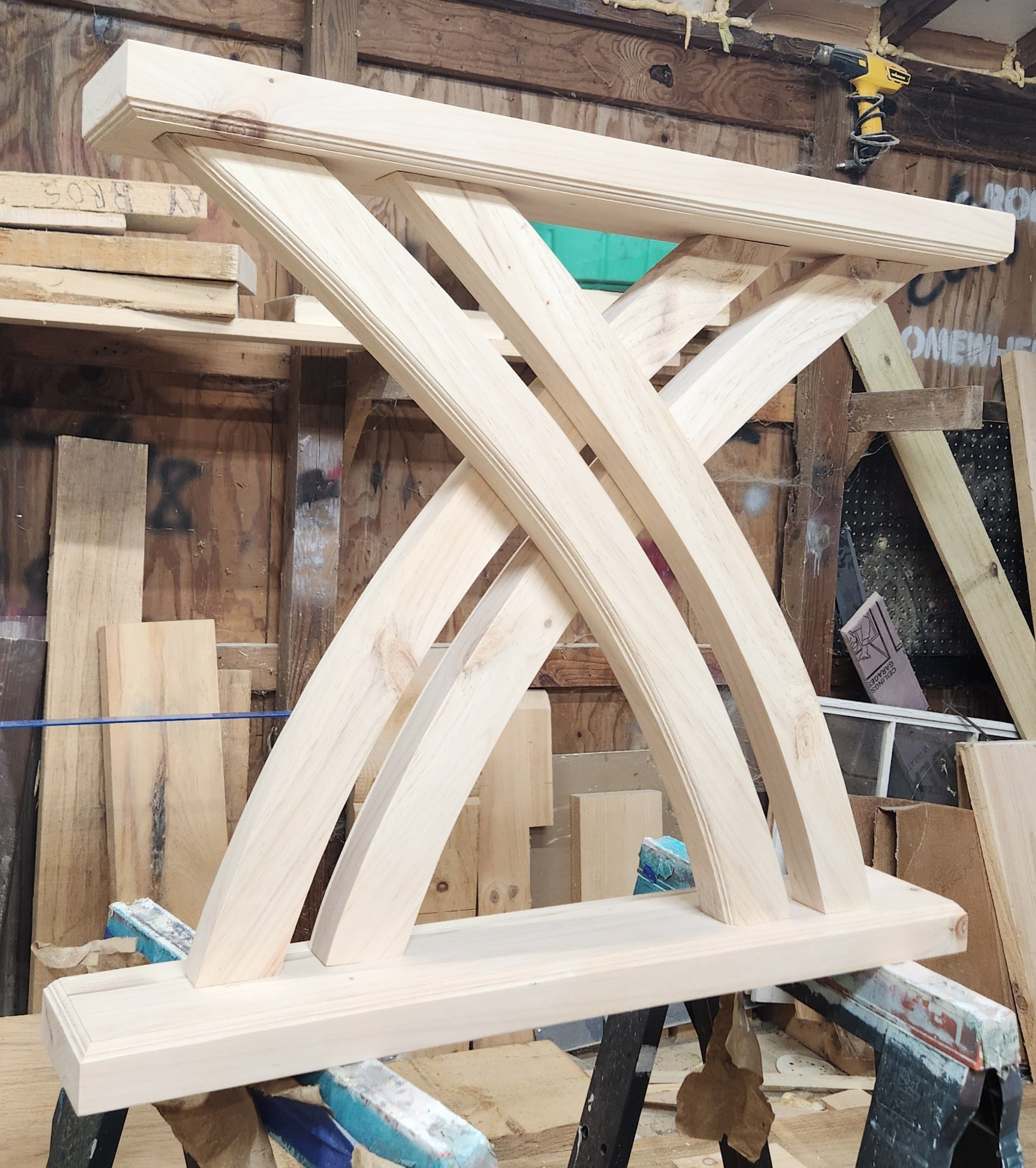 "Crossroads" Set of 2 Dining Table Legs | Ray Brothers Woodwork ...